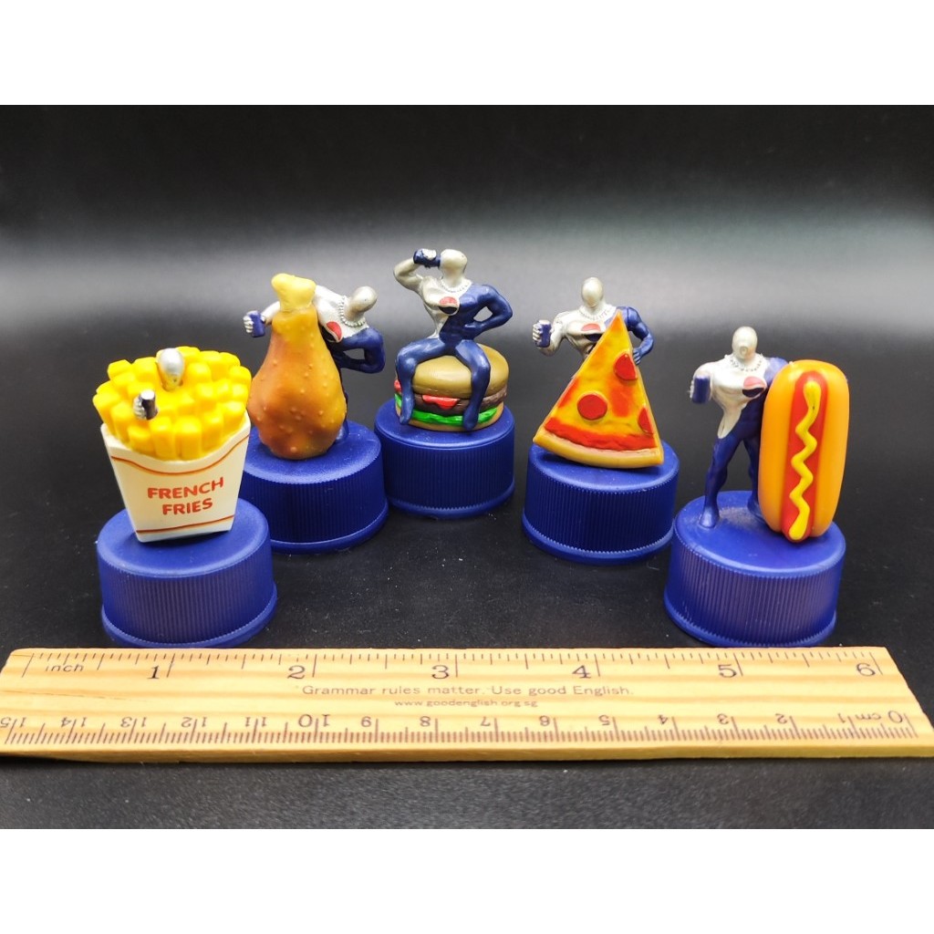 PEPSI PepsiMan bottle cap figure Food series FRENCH FRIES FRIED CHICKEN ...