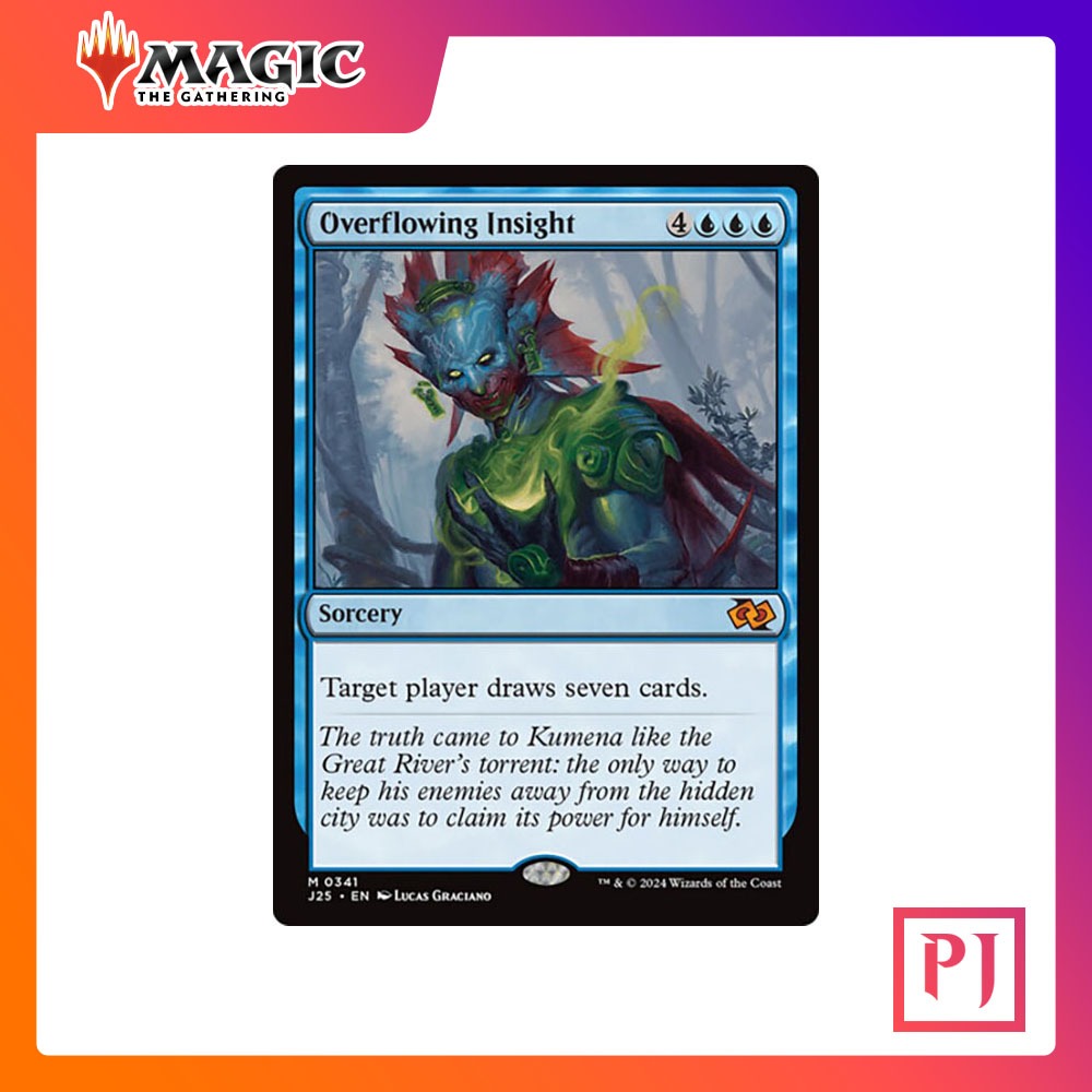 [MTG] Overflowing Insight [J25] [BLUE] [MYTHIC] [NORMAL] [ENG] (Magic Card/Magic the Gathering ...