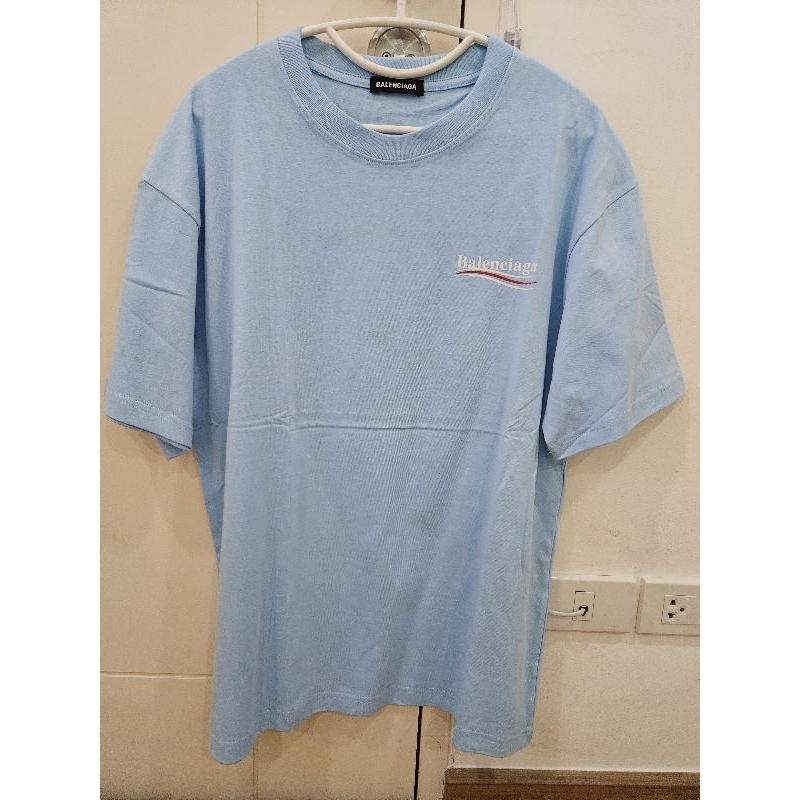 Balenciaga T-Shirt In Blue | Shopee Malaysia