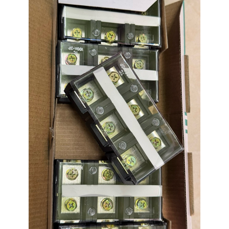 TC100A-3P TC-1003 3P 100A terminal High Amp Resistance Block | Shopee ...