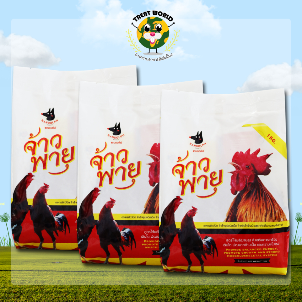 (3 Bags) Treat_World Randolph Pellet Food For Chicken High Protein 1 kg ...