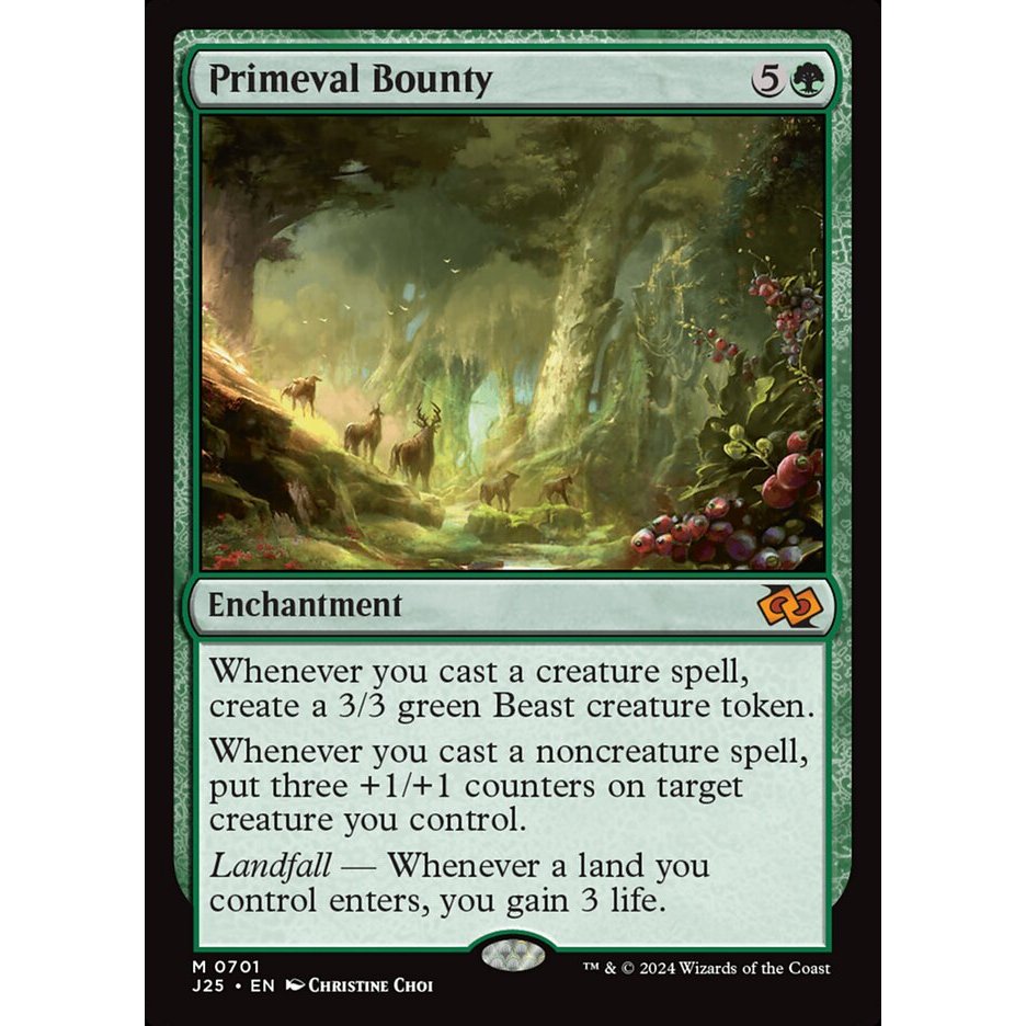 Primeval Bounty J25 Foundations Jumpstart Card Magic the Gathering [MTG] | Shopee Malaysia