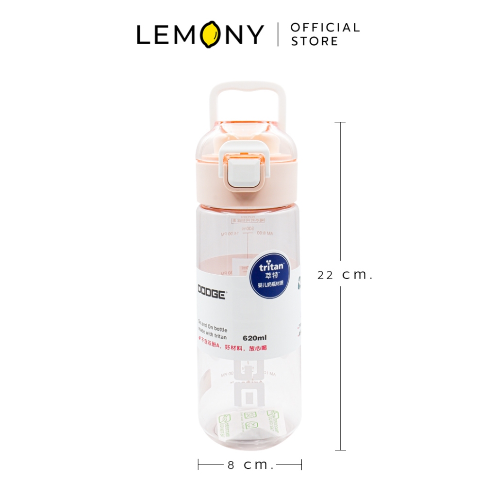 LEMONY Pink Dodge Robot WALL-E Casual Plastic Cup 620ML Water Bottle 620ML (Pink) Size 223 G ...