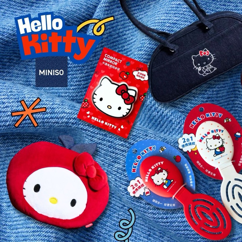 Hello Kitty x Miniso collab Side Bag Pillow Doll Mirror | Shopee Malaysia