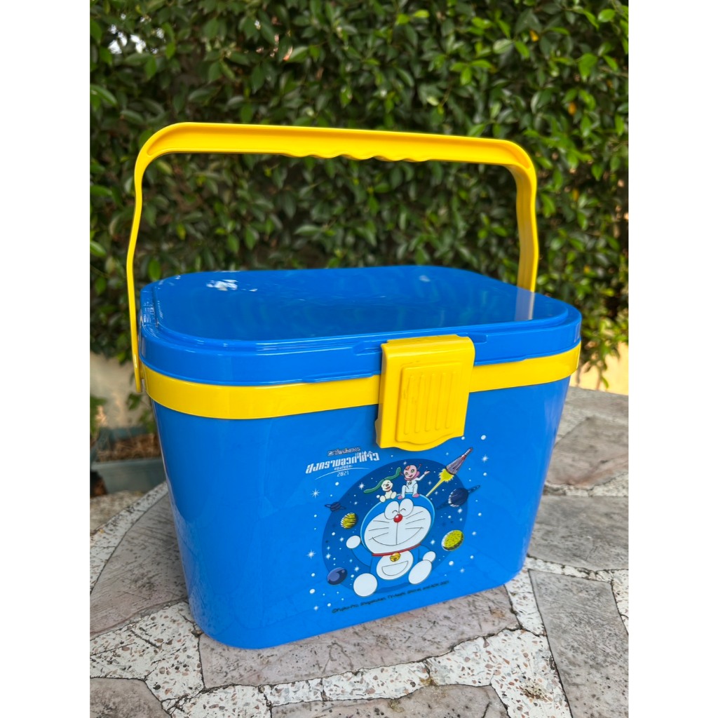 Ice Bucket 5 Liters Doraemon Vacuum Flask Square Shape With Lock Kurung ...