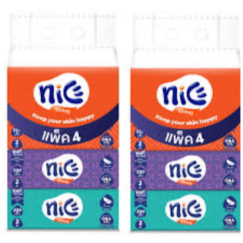 NS Nice Facial Tissue 220 Sheets Pack 4 Packs. | Shopee Malaysia
