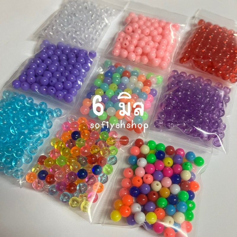 Beads Beads Round 6 Mil Mil. (10g Bag ~ 100 Tablets+/-) | Shopee Malaysia