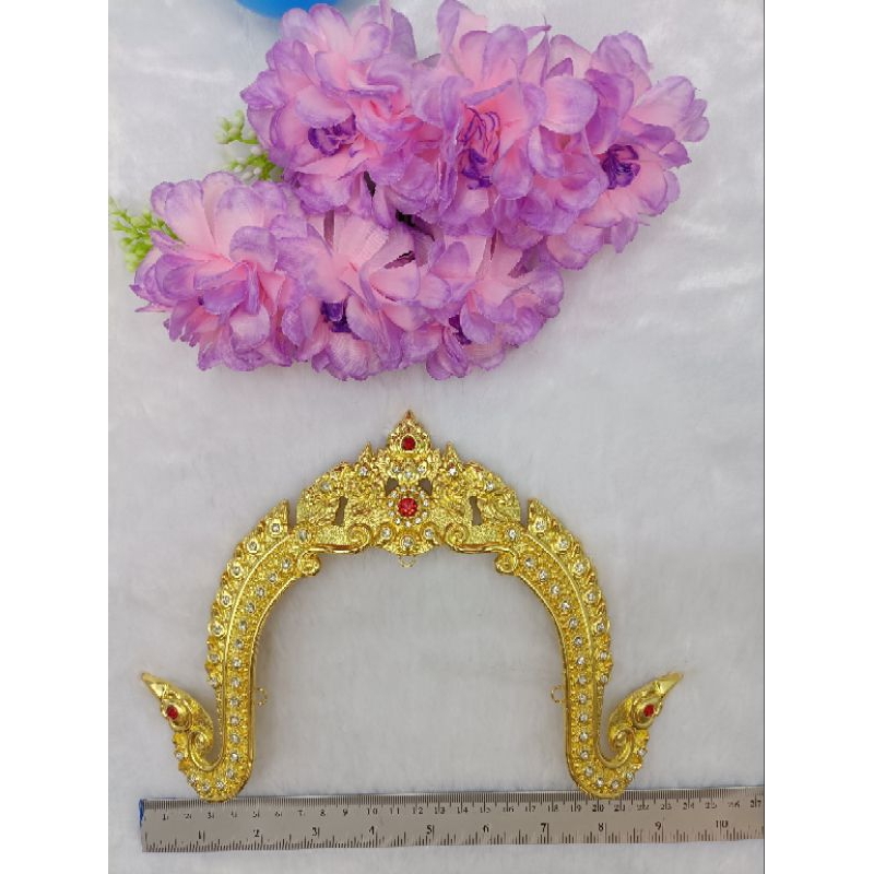 Beautiful Pattern Metal Work Visor To Wear With Thai Dress. | Shopee ...