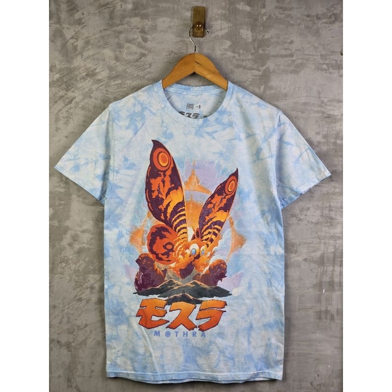 Cawty Colors T-Shirt Mothra Pattern Blue Tie Dye Size S (Used Good ...