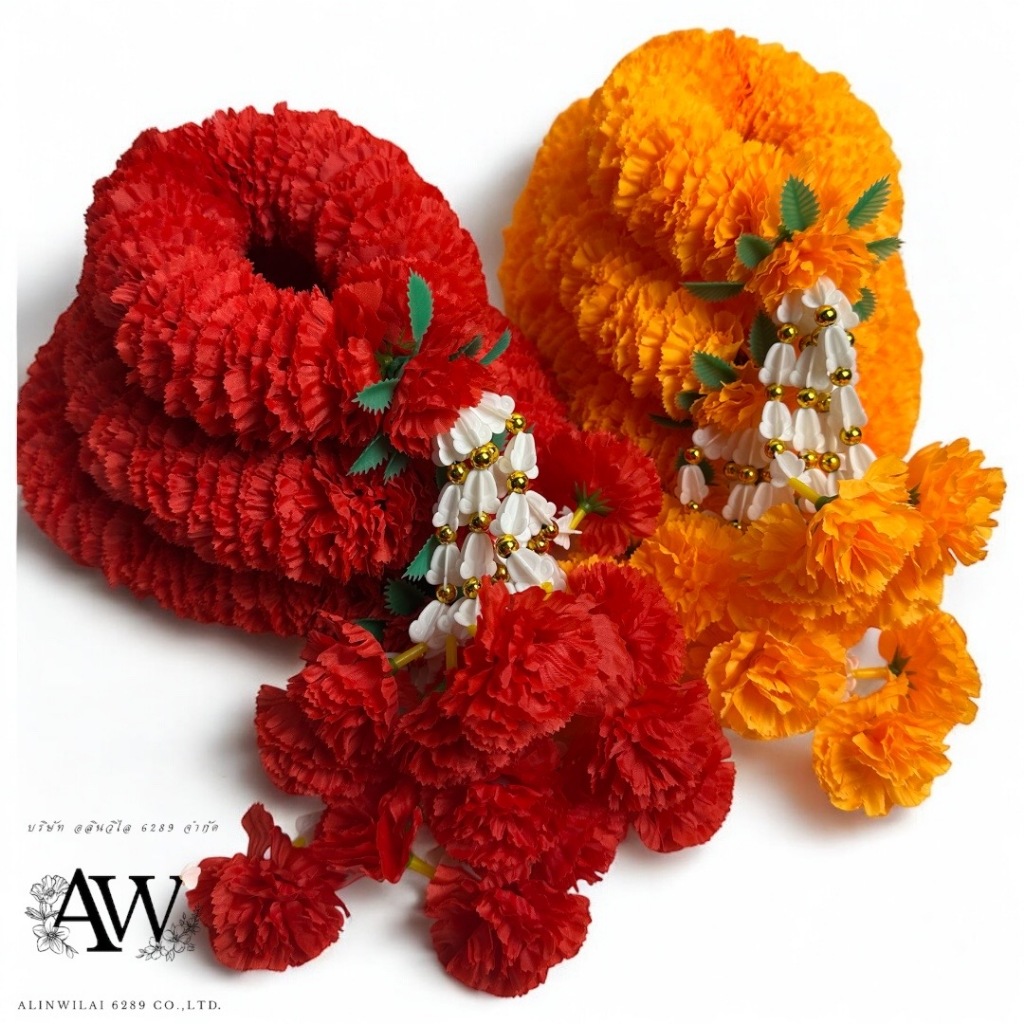 Round Garland Marigold Small Flower 5cm. (Super Tight String) | Shopee ...