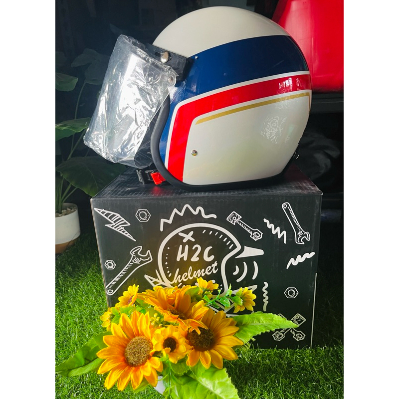 Honda % Open Face Full Helmet (Genuine License From H2C) | Shopee Malaysia
