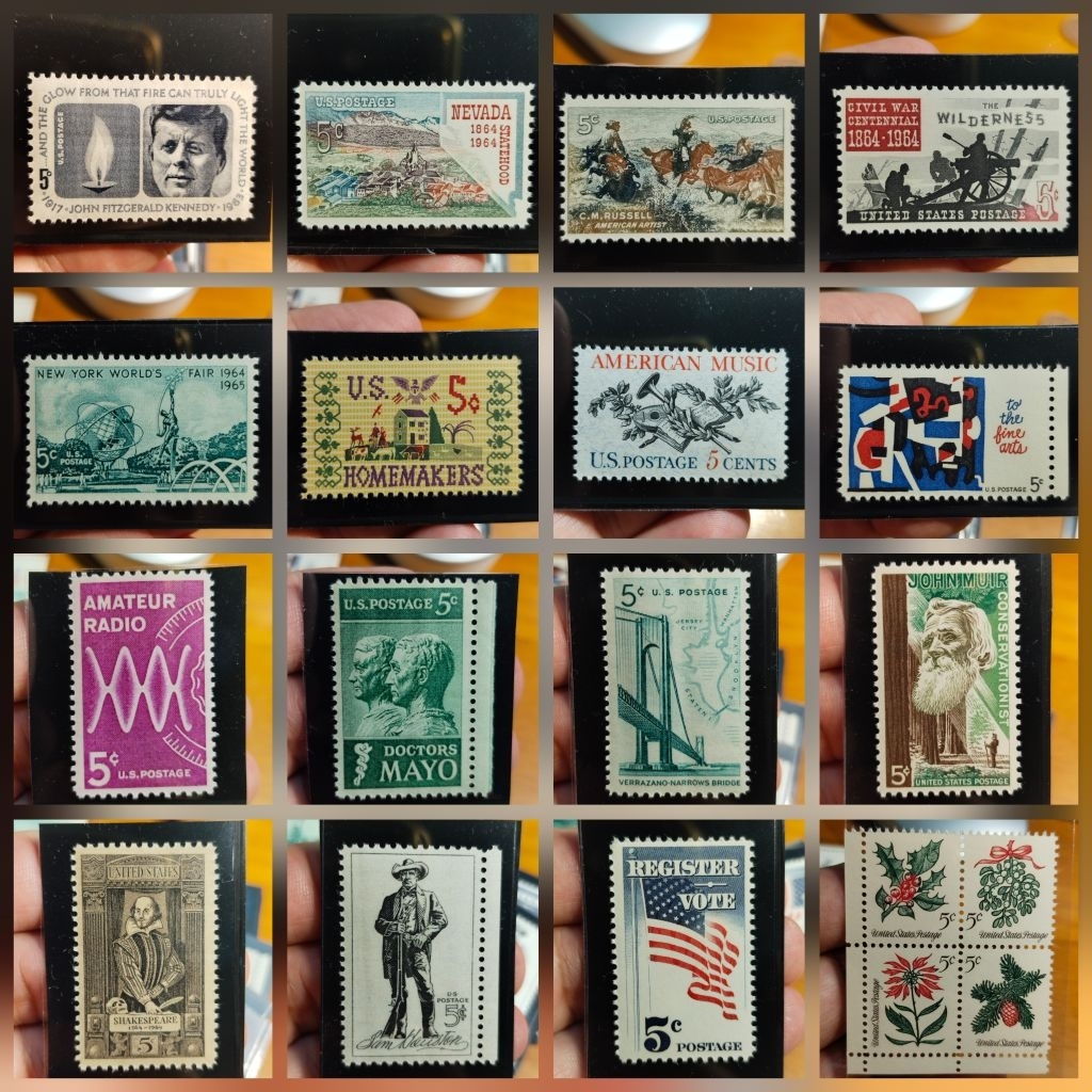 Old USA Stamps 1964 Unused/Sold Separately And Block Type 4 | Shopee ...