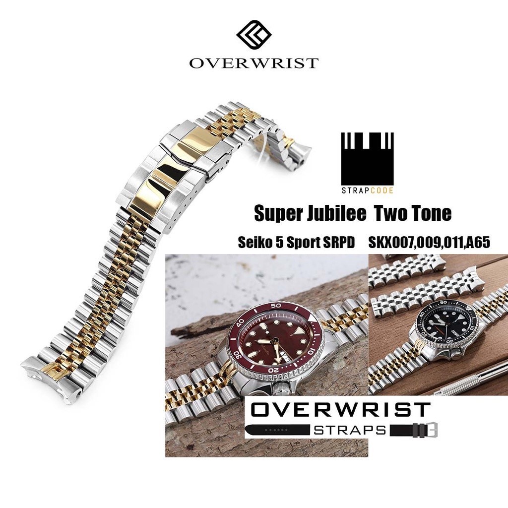 Steel strapcode Strap Model Super jubilee (Super-J Louis) Two Tone for ...
