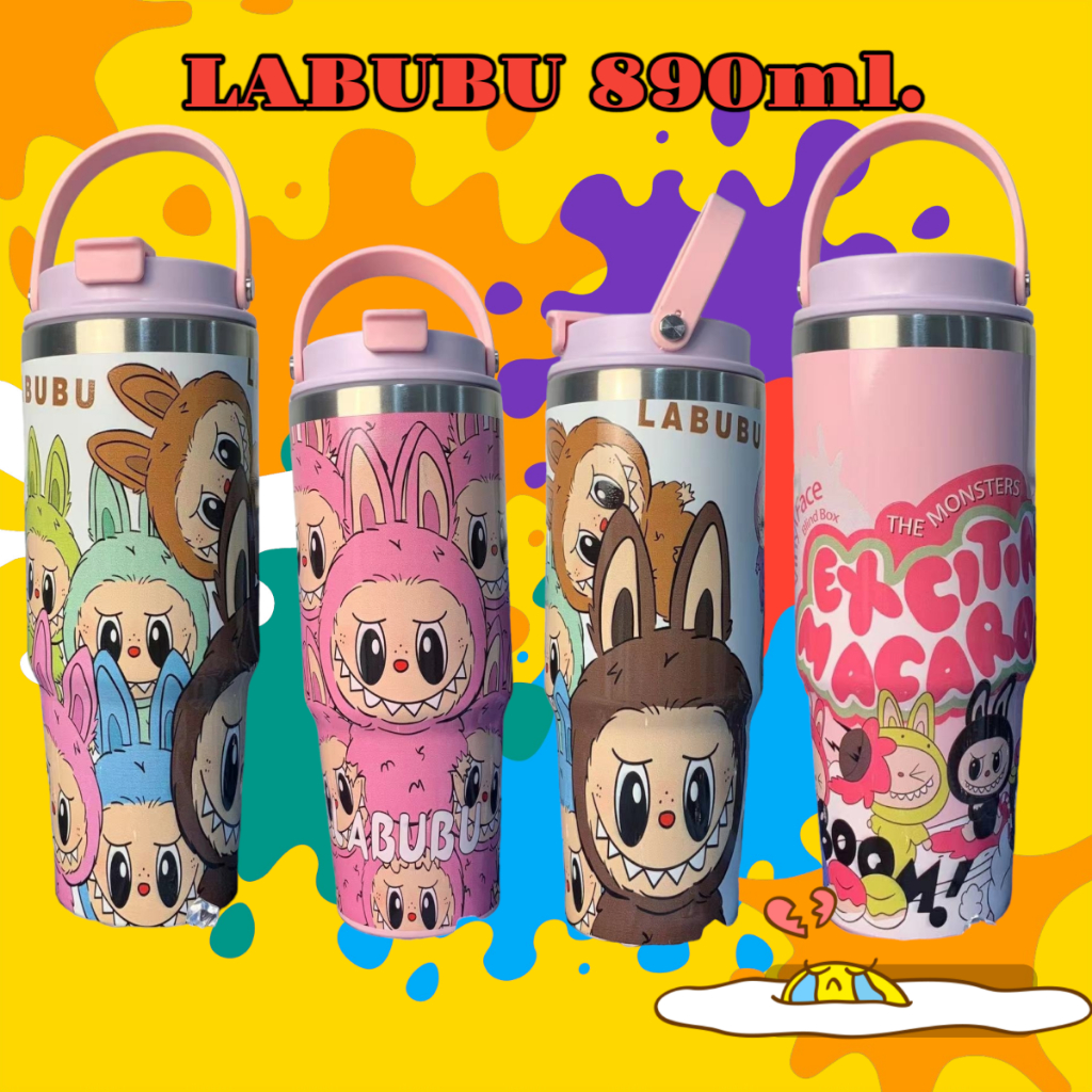Cold Storage Glass Temperature Mug Stainless Steel Cartoon Pattern ...