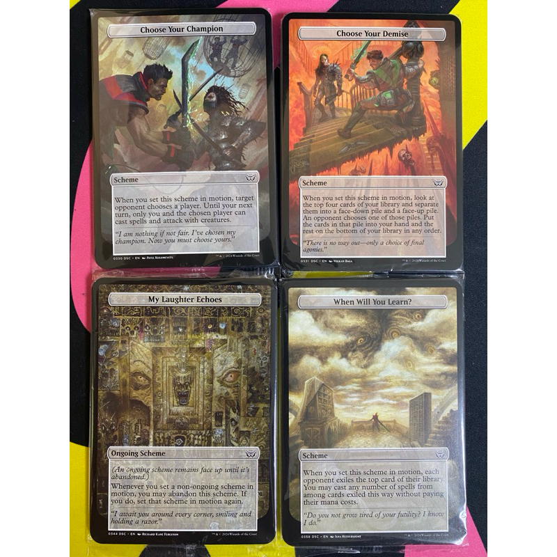 Duskmourn: House of Horrors Commander Archenemy-Schemes complete set ...