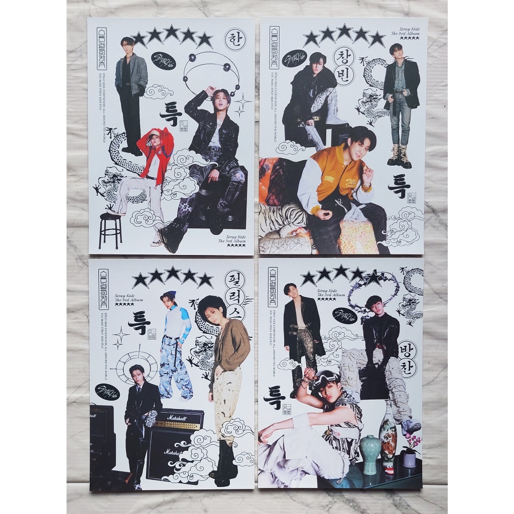 OOTD Mini Poster From CD Album Stray Kids-5-STAR Kpop Card S-Class ...