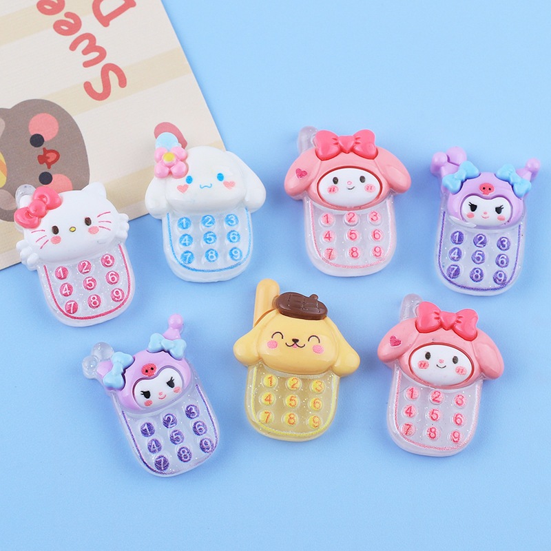 Resin Decorative Diy Decoration Mobile Phone Figure Sanrio Cartoon ...