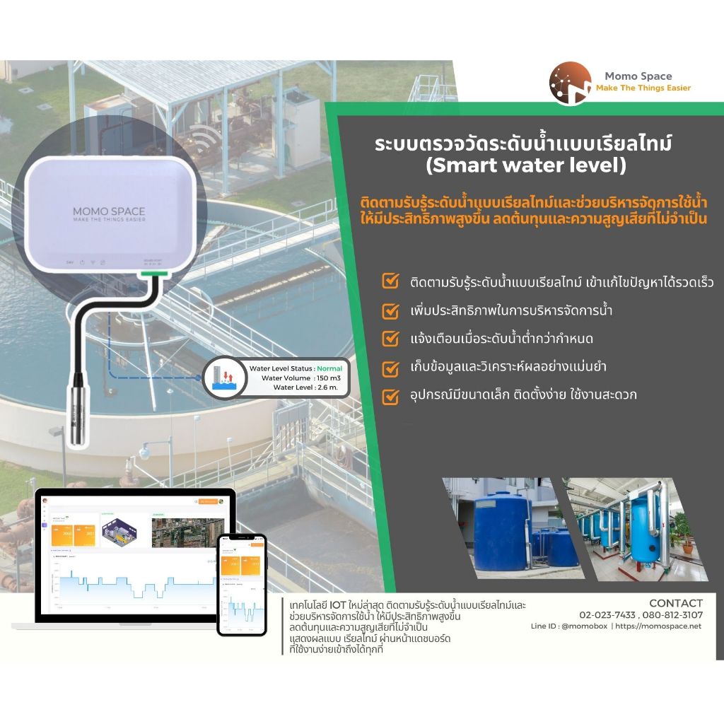 Real Time Water Level Monitor System Sensor In Pipe Or Tank | Shopee ...