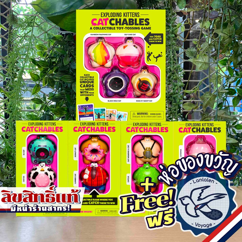 Exploding Kittens-Catchables 2 Pack Booster/4 Core Box Free Gift Wrap [Boardgame] | Shopee Malaysia