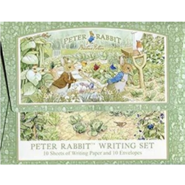 Peter Rabbit: Writing set Beatrix potter: Rabbit Pattern Paper | Shopee ...