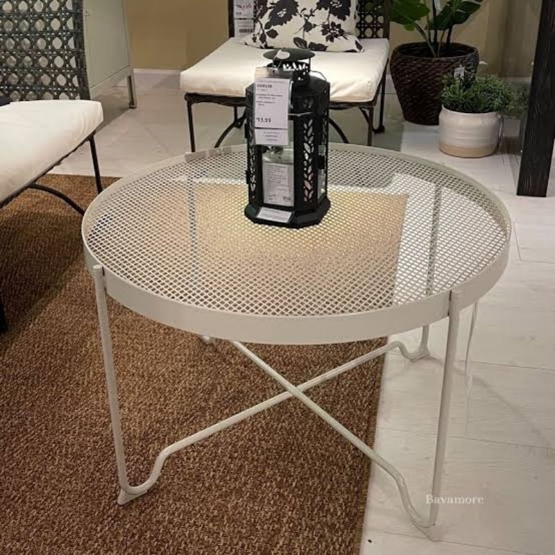 IKEAshopping KROKHOLMEN Coffee Table Outdoor Beige 73 Cm | Shopee Malaysia