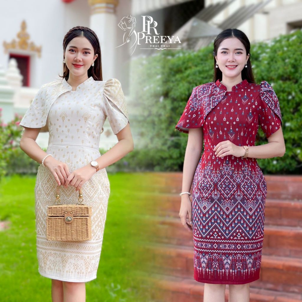 PR116 Woven Cotton Dress Raised Arms Glued In Whole Set preeya Brand ...