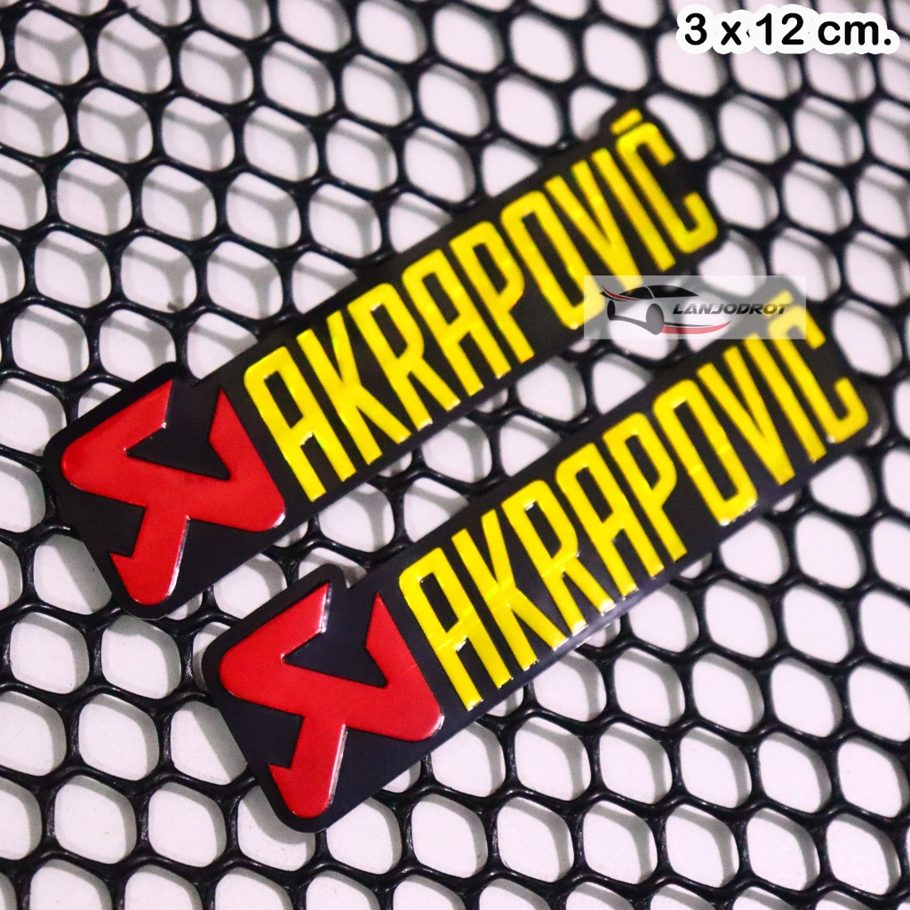 Sticker foil สติ๊กเกอร์ ฟรอยล์ AKRAPOVIC แต่งรถ มอเตอร์ไซค์ รถแข่ง รถ ...