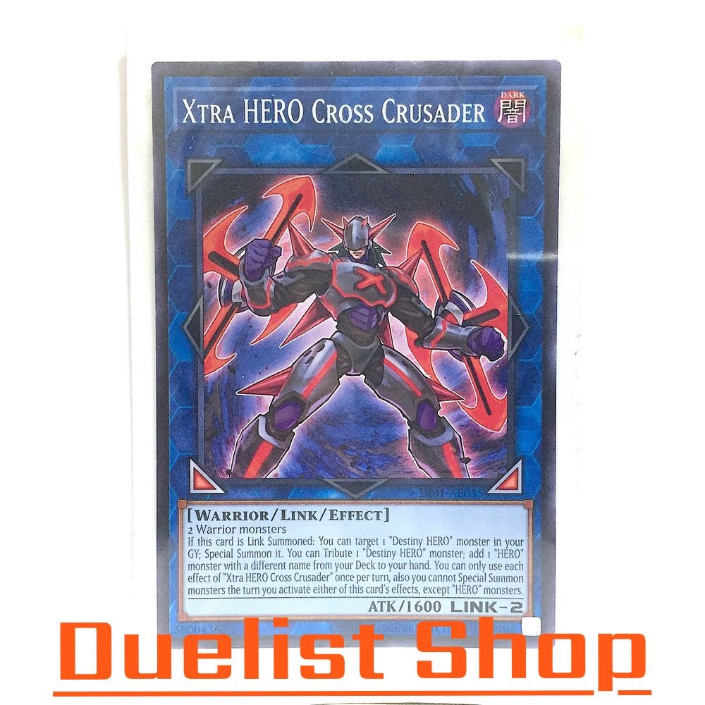 Xtra HERO Cross Crusader (N) Monster Dark Link2 [Warrior/Link/Effect] Set DI01-AE035 Yukio Card ...