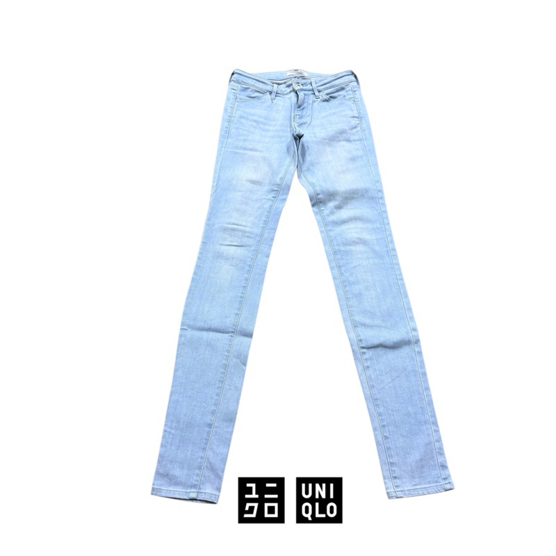 Uniqlo 22 Stretchable Slim Fit Jeans Light Color | Shopee Malaysia