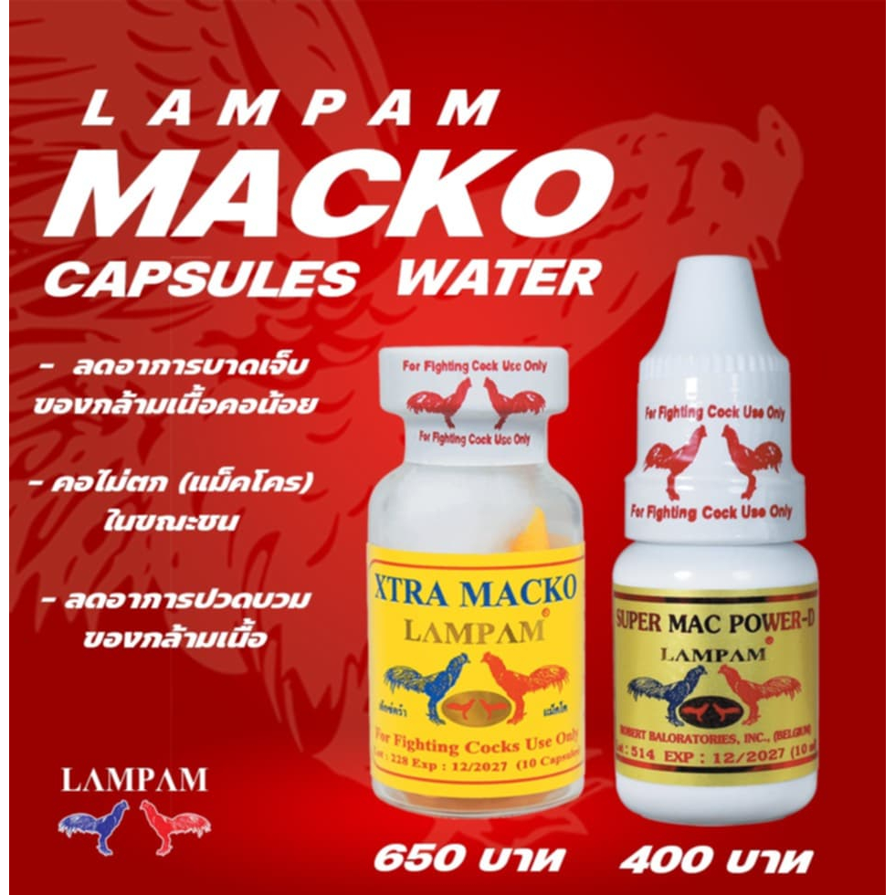 XTRA MacKo Makro Lampam Chicken Food Water/Grain Beat Set Used When ...