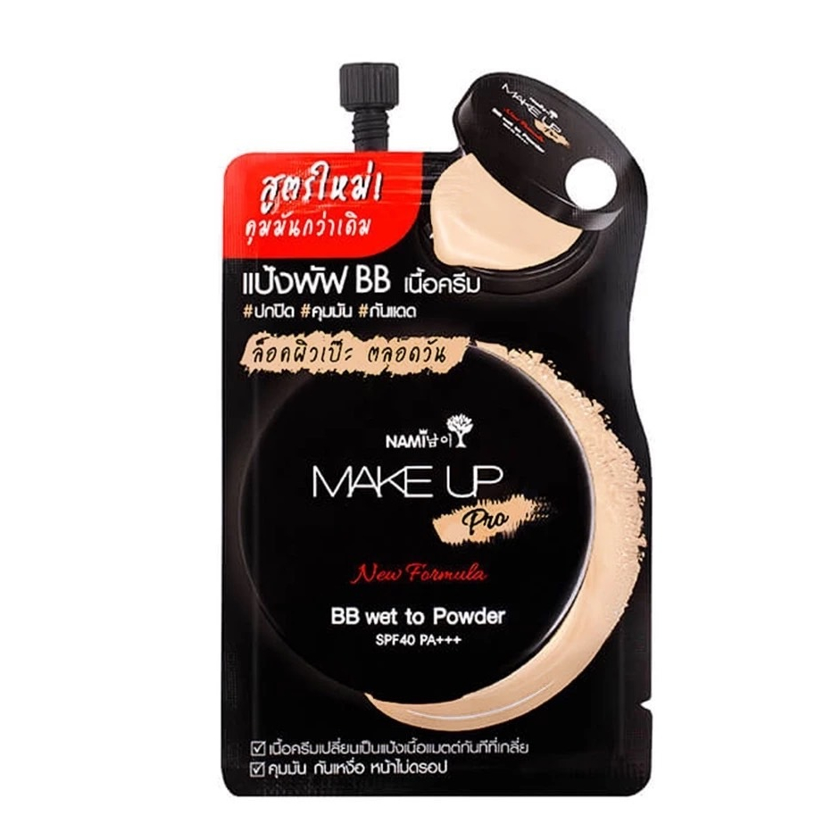 BB Black Sachet Nami Make Up Pro Wet To Powder SPF40 PA +++ (Sachet ...