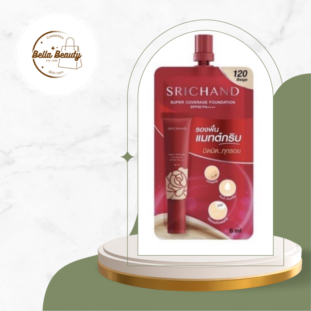 Srichand Super Coverage Matte Foundation SPF 50+ PA + 6ml | Shopee Malaysia