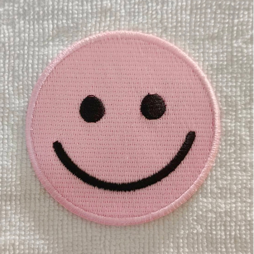 Arm Iron On The Shirt Smiley Face emoji Smile Patch heart Clothes ...