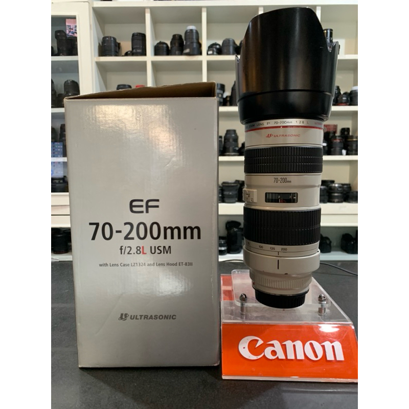 Canon EF 70-200mm F2.8L USM UC Square Ex0 Complete Box: 5 Baht | Shopee Malaysia