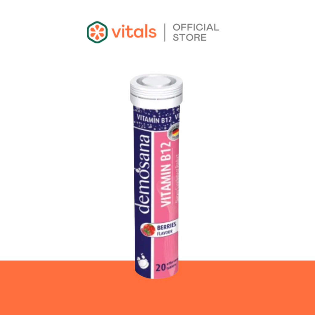 Demosana Vitamin B12 Berries Flavor l Water Soluble Effervescent ...