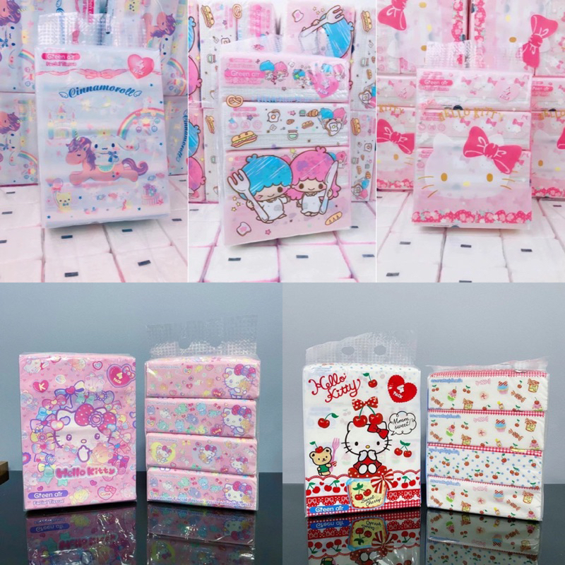 (Pack 4 Packs) Long Tissue Paper 1 Pack Of Facial Contains 70 Sheets ...