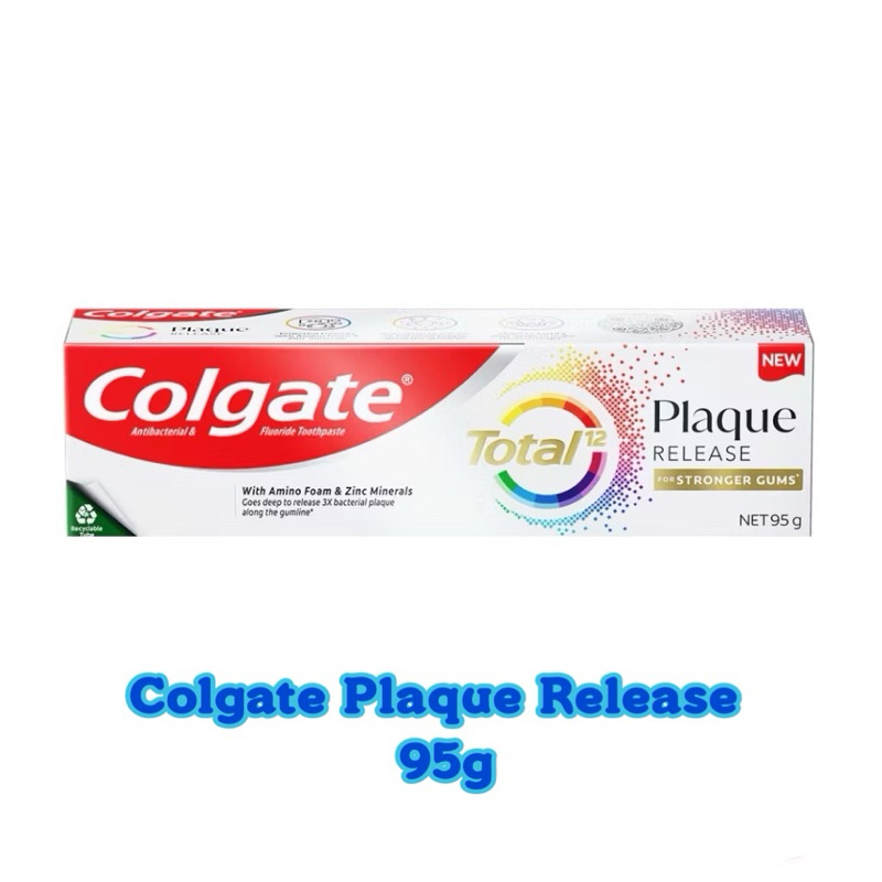Colgate Toothpaste Total Plaque Release 95g 95g (Toothpaste) | Shopee ...