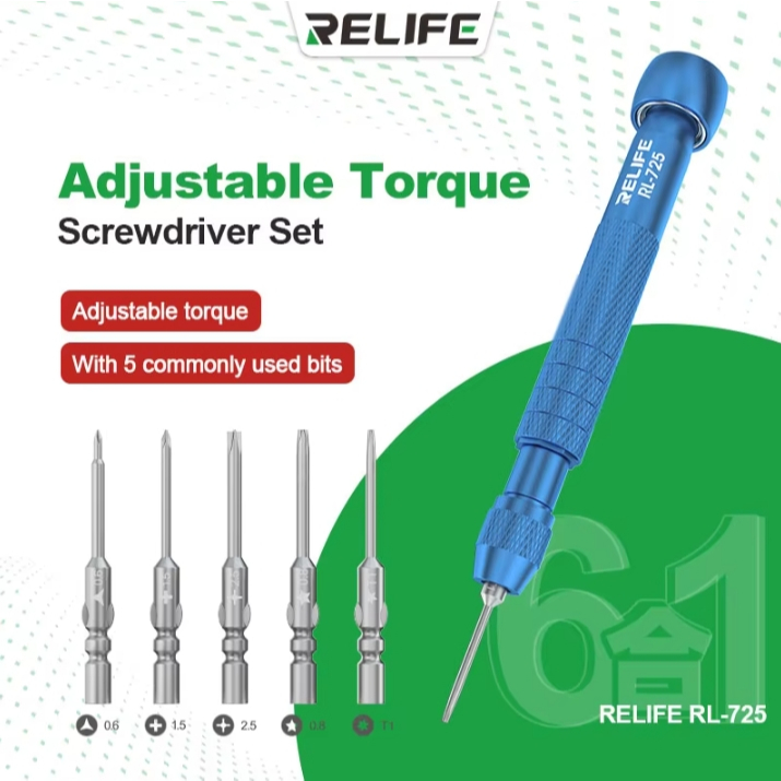 Relife 6 in 1 Phone Disassembly And Repair Screwdriver Tool Set Pubic ...
