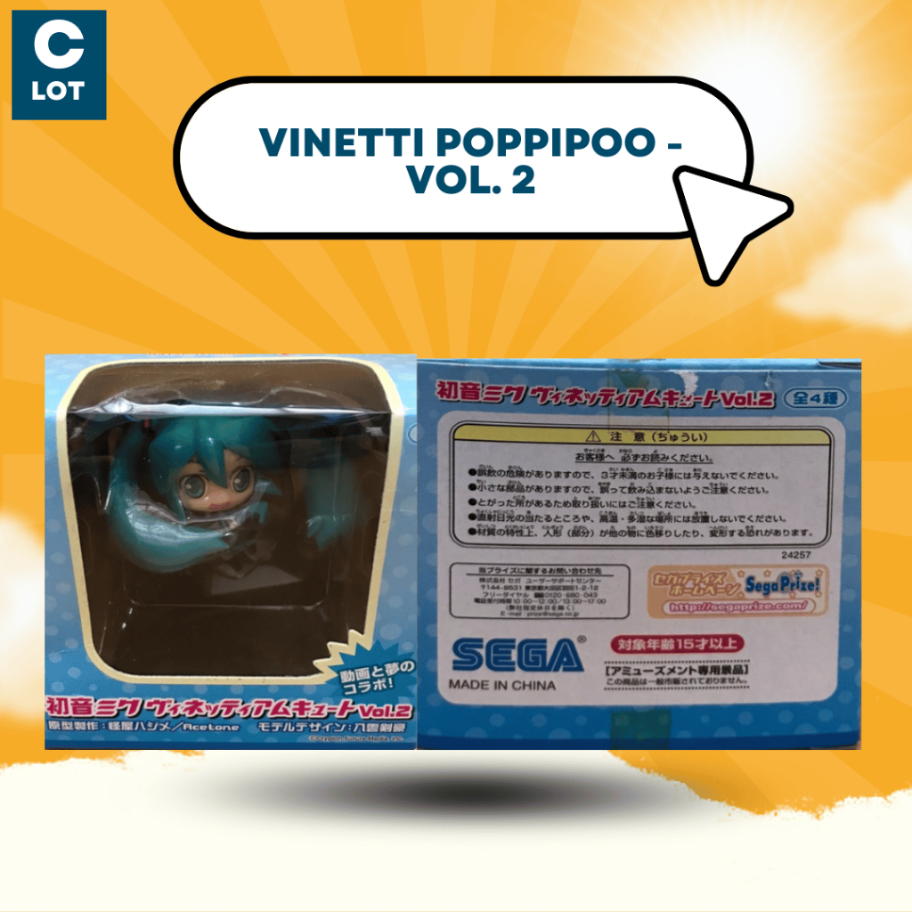 (Used) Hatsune Miku Vocaloid Cute Figure-Vinetti Poppioo-vol. 2 ...