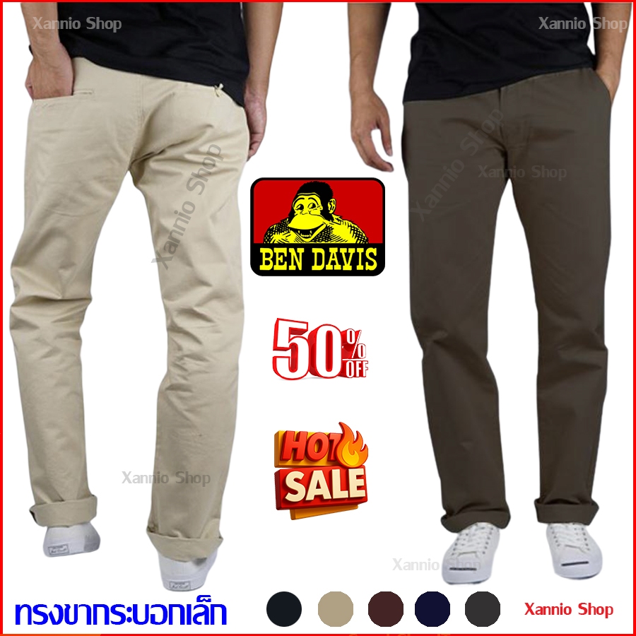 BEN DAVIS Pants Long Slim Fit Men's Beautiful Shape Wear To Work Or Go ...