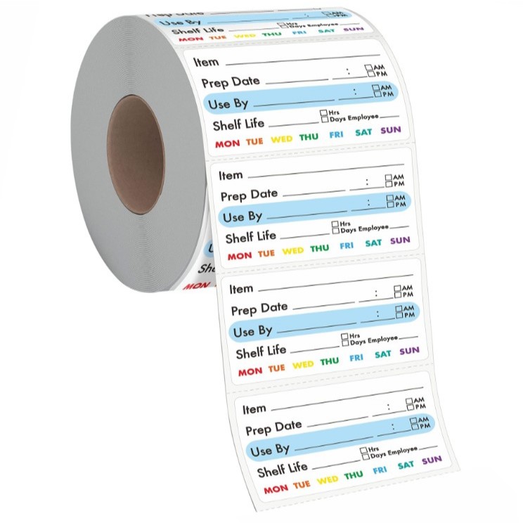 Manufacturing Date Sticker-Expiry Food 290 Labels/Roll Size 4x6.3 Cm ...