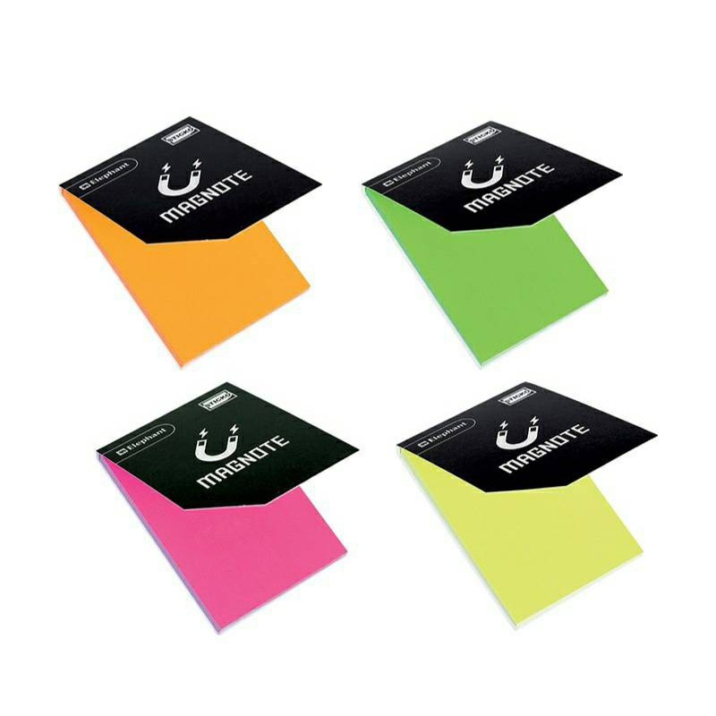 Elephant Note Paper magnote Neon Pad Size 3 x 3 Inches Available In 4 ...