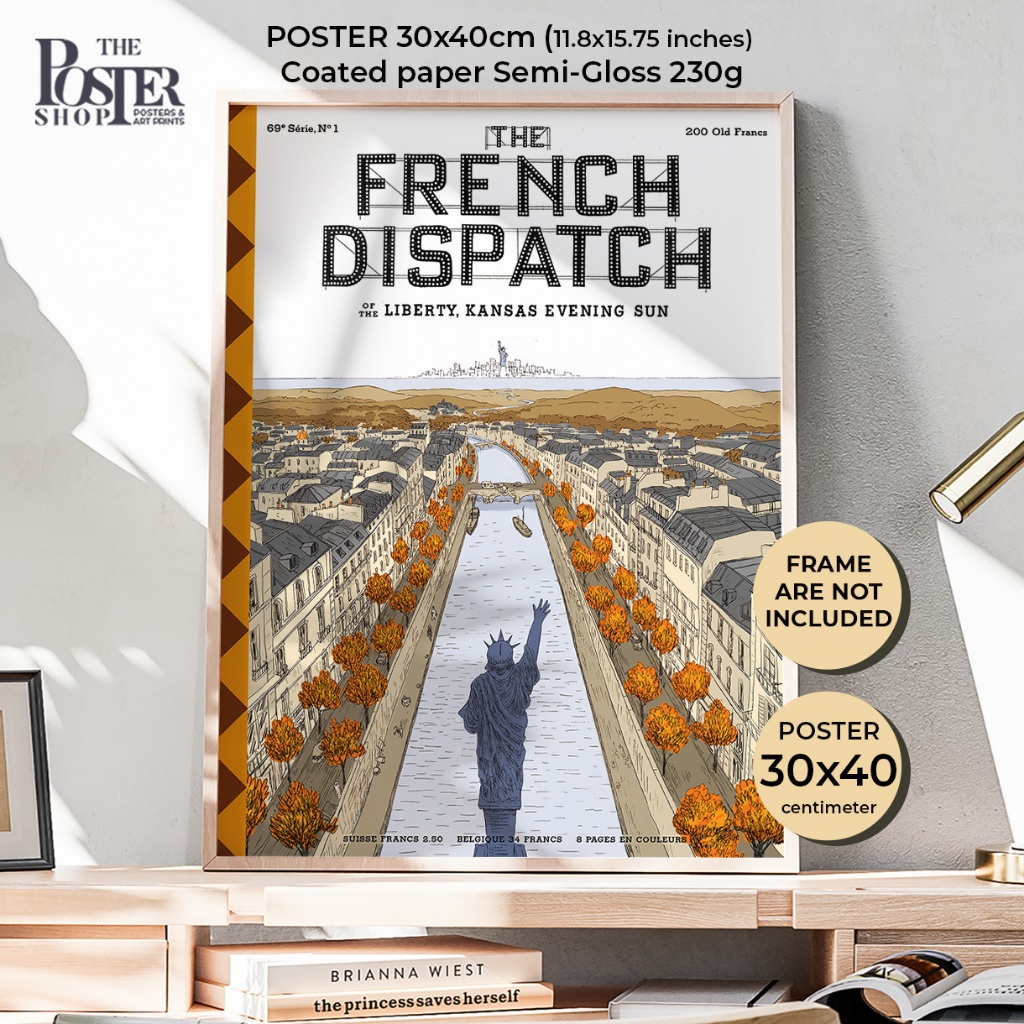 THE FRENCH DISPATCH Magazine Cover THE Picture Size 30X40 cm. | Shopee ...
