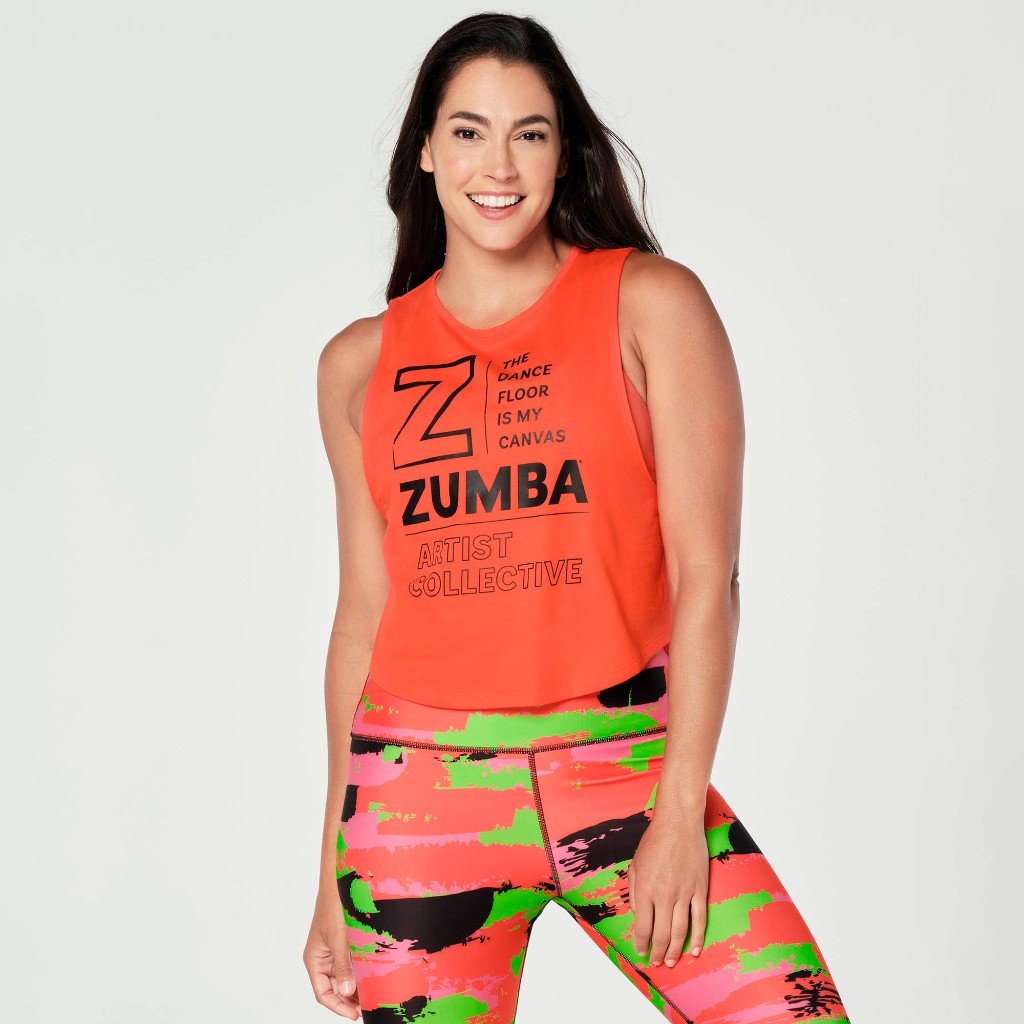 Dance Floor Is my Canvas Muscle Tank (Zumba Fitness Sleeveless Top ...