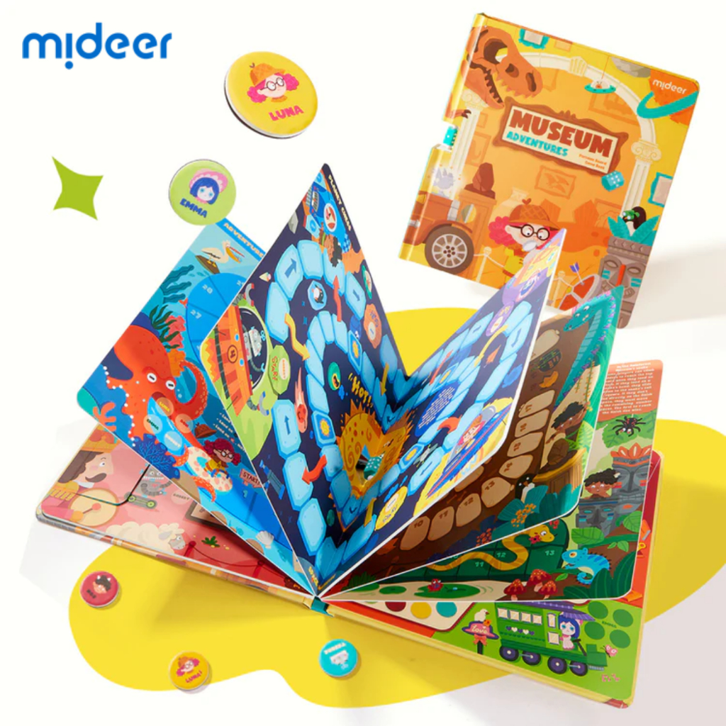 Mideer 6 in 1 Portable Board Game Book: Museum Adventures | Shopee Malaysia