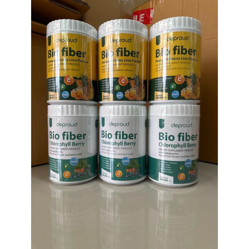 Bio Fiber Chlorophyll Berry And Bio-Fiber Pineapple (Set Of 6 Bottles ...