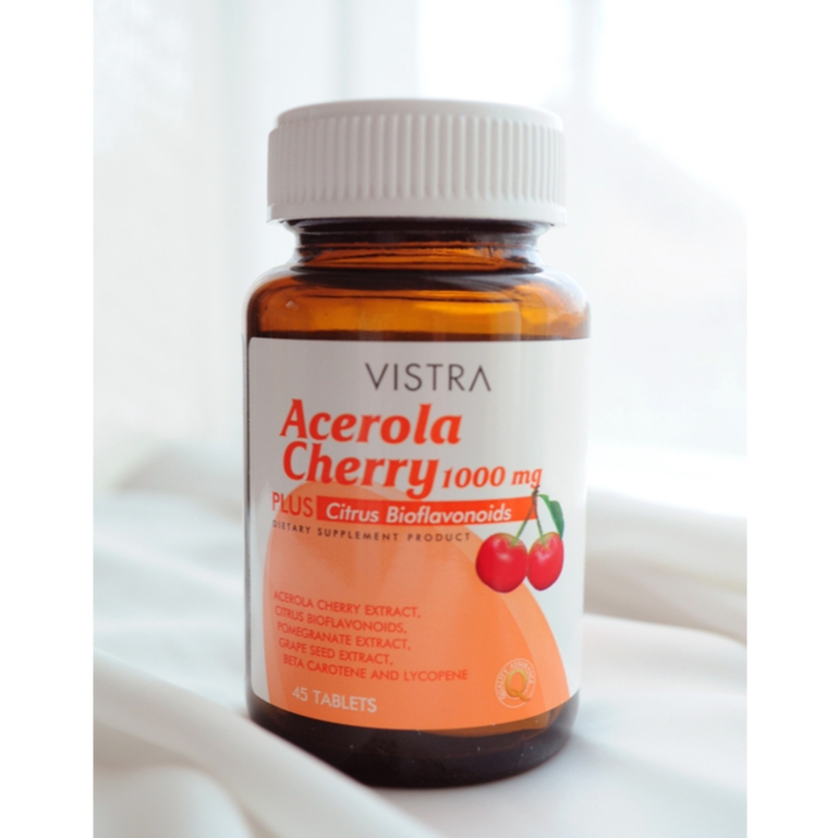 Vistra Acerola Cherry 1000 mg Vista 45 Tablets. | Shopee Malaysia