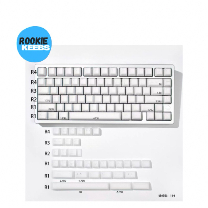 PBT fans x-ray Clone Cherry Profile Keycap Set | Shopee Malaysia