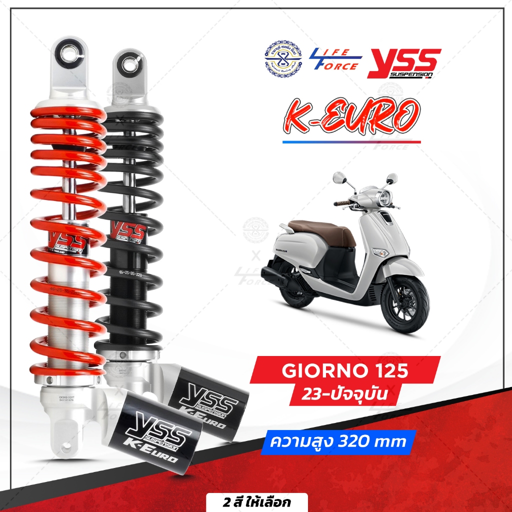 Original YSS Shock Giorno + 125 Model K-euro Height 320 Mm. | Shopee ...