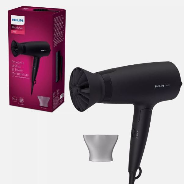 Philips Hair Dryer 1600W Model BHD308 Black Color Fast Drying | Shopee Malaysia